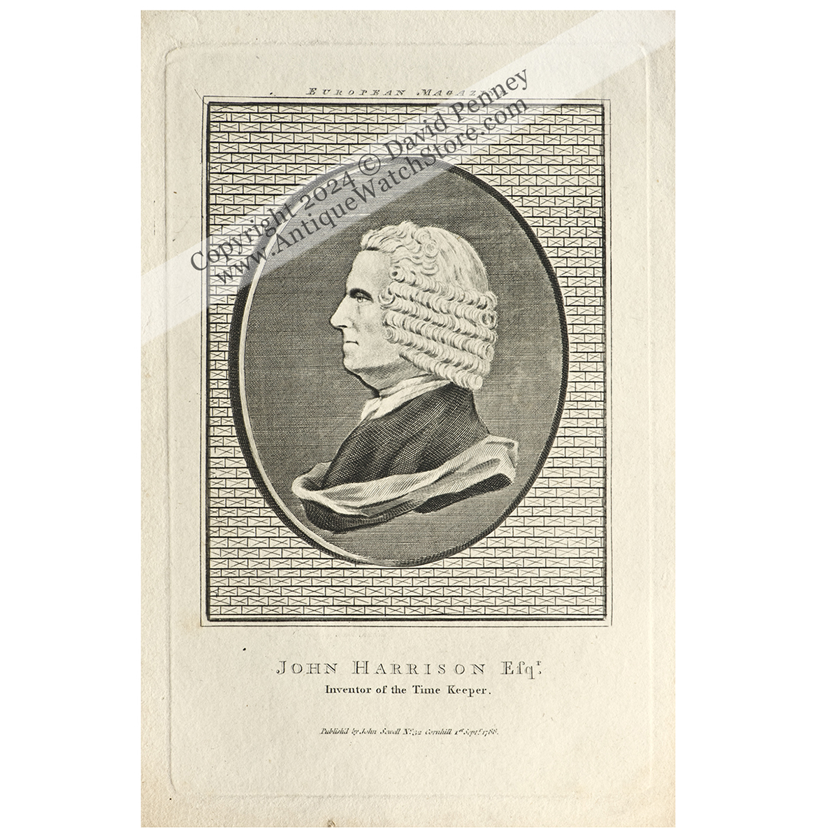HARRISON, John. Inventor of the Time Keeper – David Penney’s ANTIQUE ...