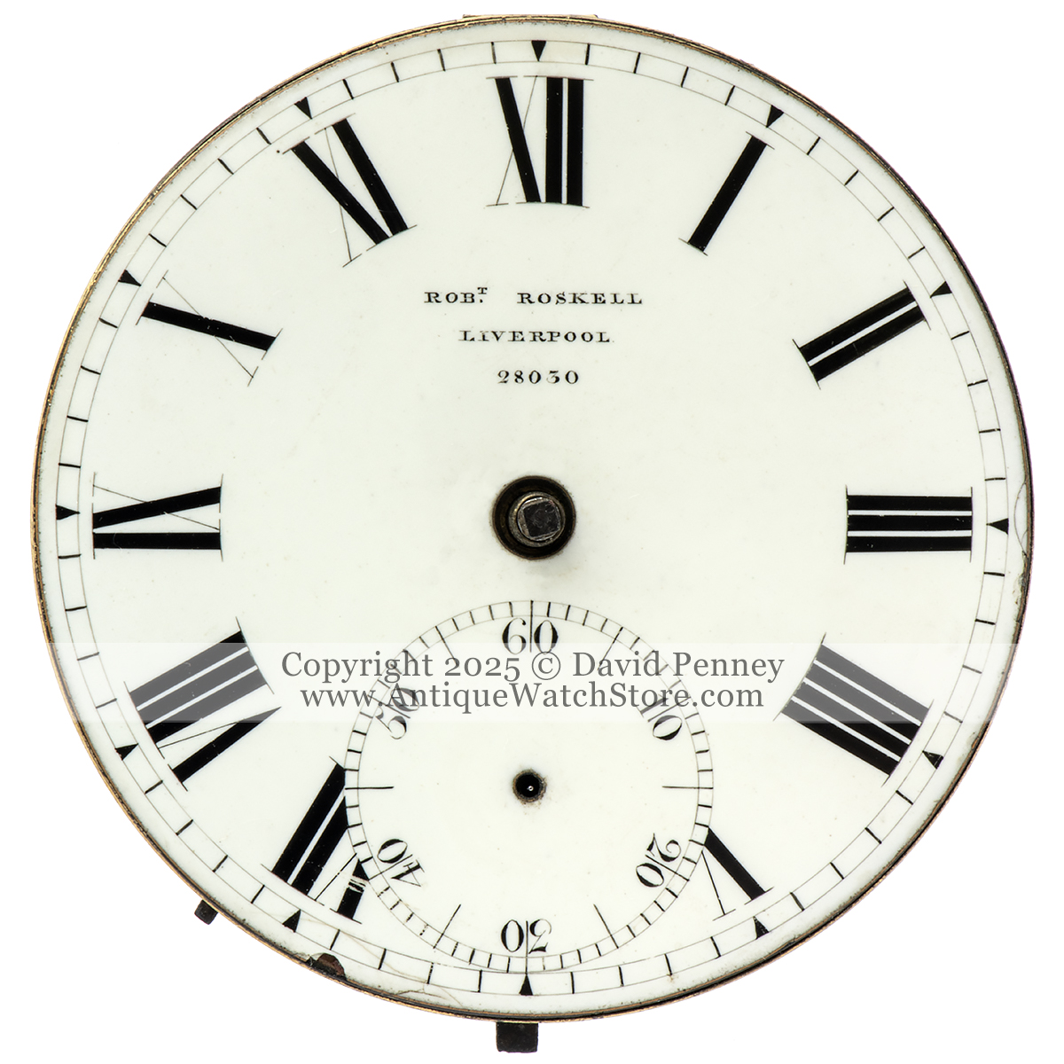 Robt ROSKELL, Liverpool. No 28030 – David Penney’s ANTIQUE WATCH STORE
