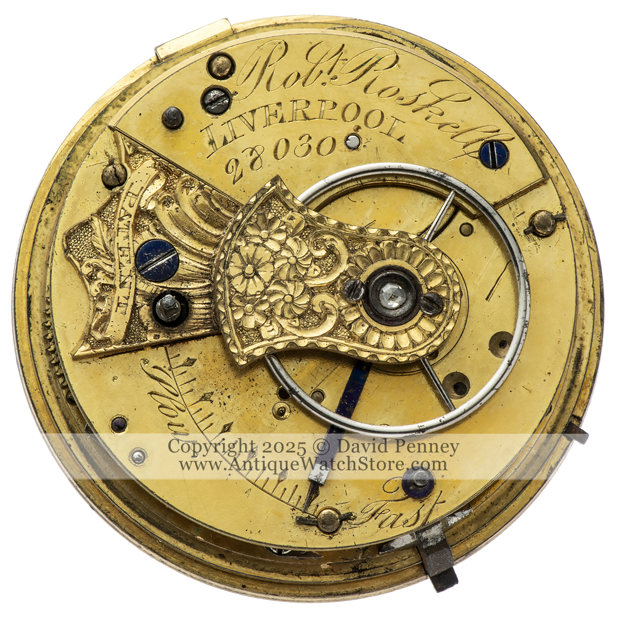 Robt ROSKELL, Liverpool. No 28030 – David Penney’s ANTIQUE WATCH STORE